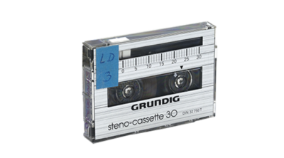 Microcassette, Mini-Cassette, Picocassette or Steno-Cassette - Kenjedrager